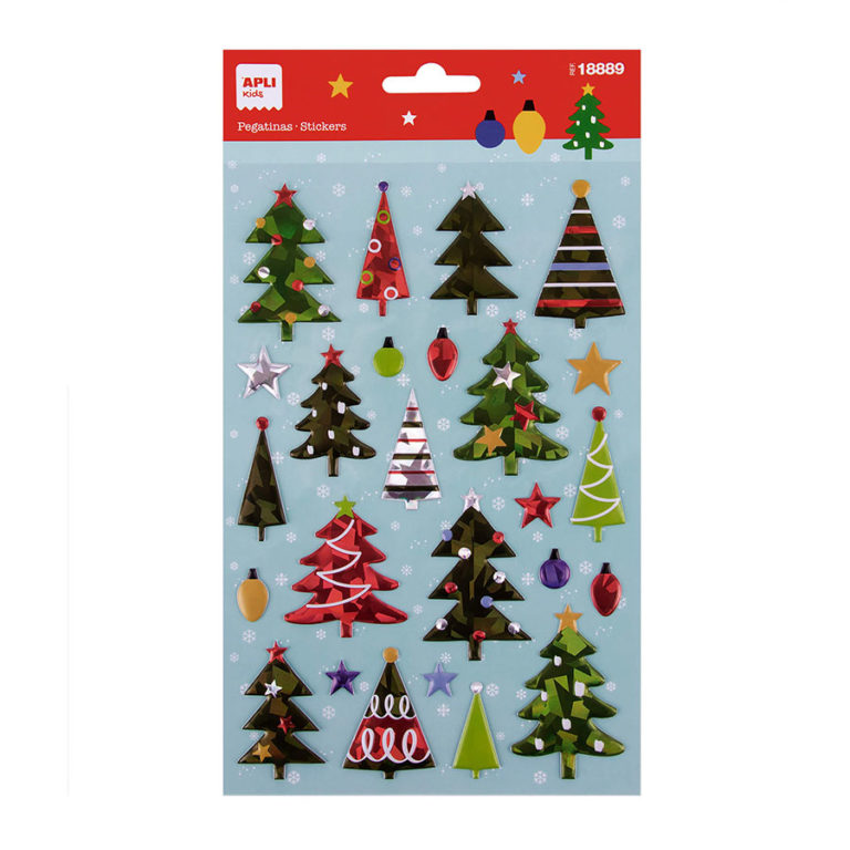 APLI Kids Stickers Christmas Trees | Kids Made