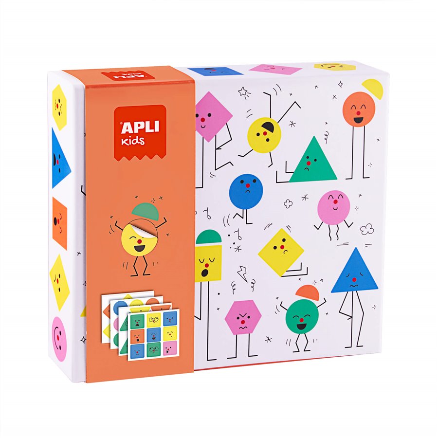 APLI Kids Sticker Game Geometric Emotions | Kids Made